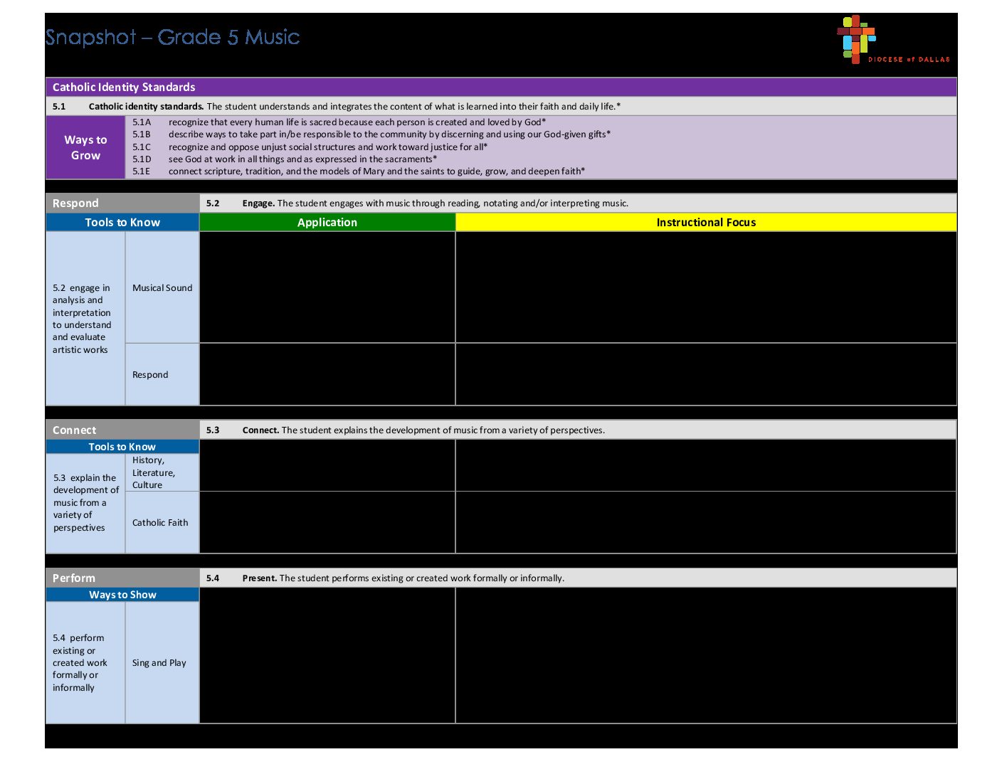 snapshot_music_gr_5 - Catholic Schools in the Diocese of Dallas